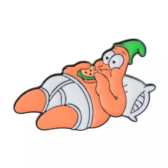 Jewelry | 63 Spongebob Squarepants Patrick Star Eating Sandwich Enamel ...